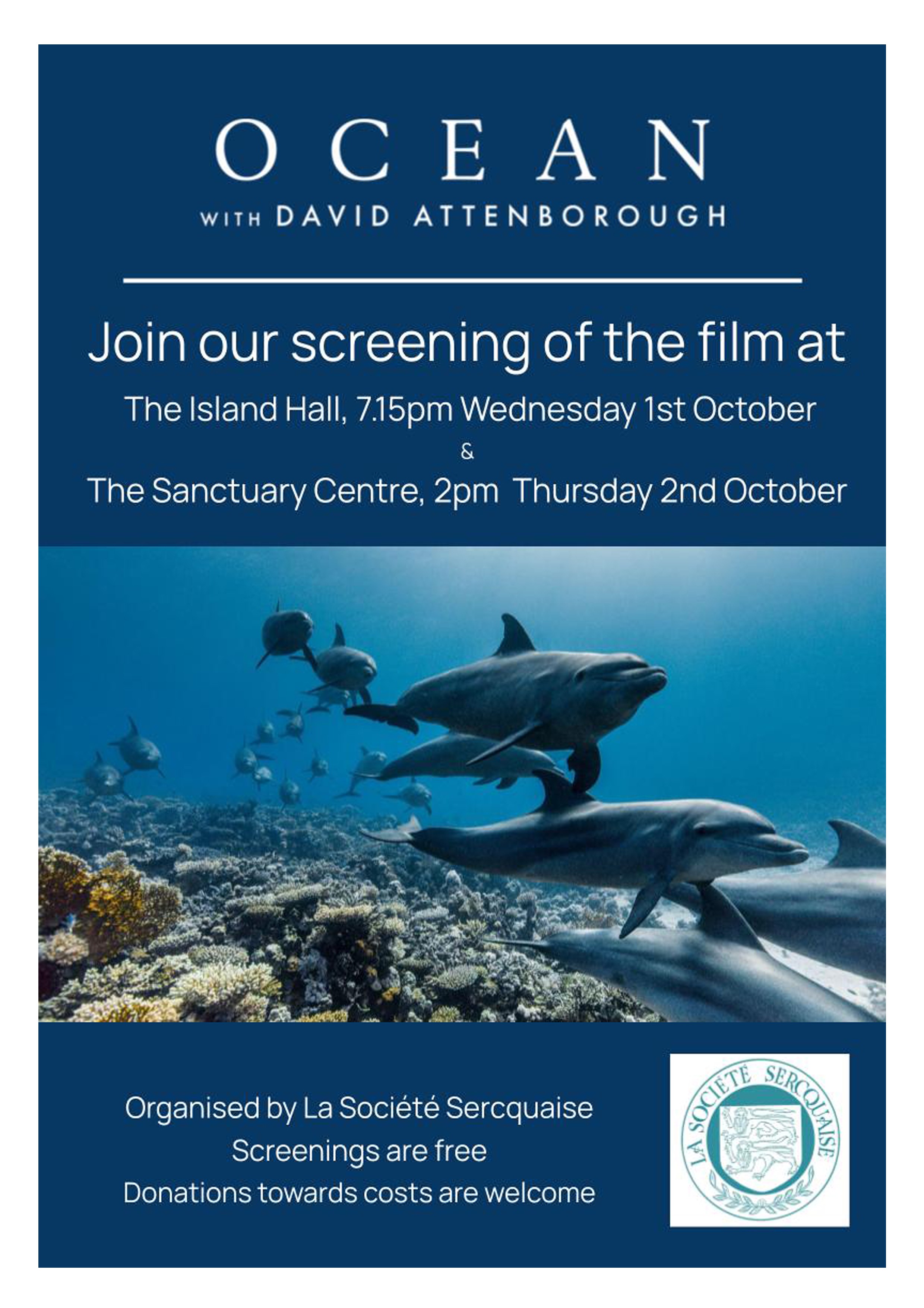 Screening of David Attenborough's 'Ocean' | Visit Guernsey